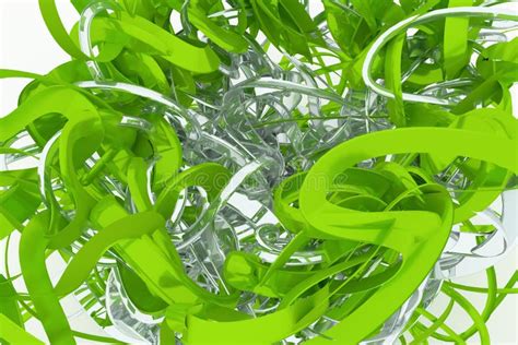 Abstract Cgi Composition Bunch Of Messy String Geometric Wallpaper