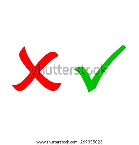 Tick Cross Stock Images Royalty Free Images Vectors Shutterstock