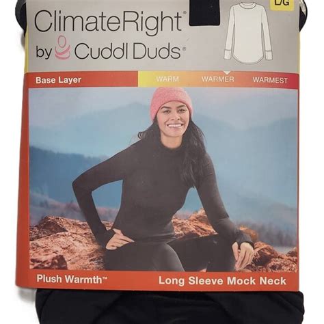 Cuddl Duds Tops Climateright By Cuddl Duds Women Plush Warmth Base