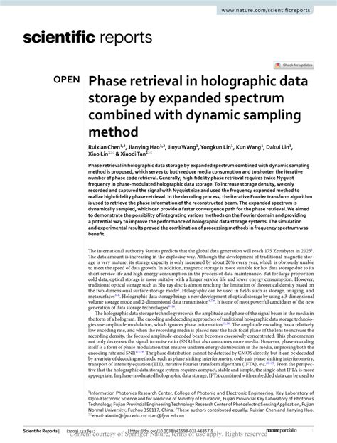 pdf phase retrieval in holographic data storage by expanded spectrum
