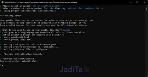 Cara Membuat Website Di Firebase Console Lewat CLI
