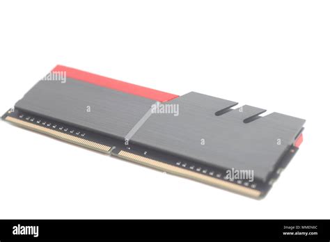 High Performance DDR4 Computer Memory RAM Isolated On White Stock Photo