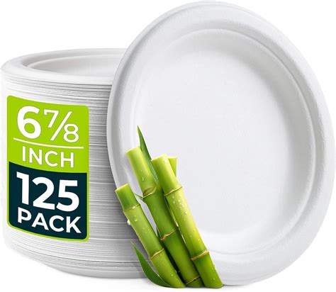 Platos pequeños de papel de postre de 6 78 pulgadas plato de papel