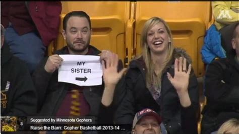 Brothers Kiss Cam Stunt Goes Viral Video Abc News