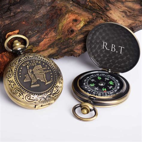 Personalized Handmade Compass Anniversary T Wedding T Etsy