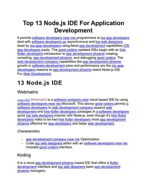 top 10 node js frameworks pdf