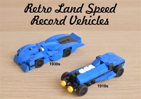 Lego Moc Retro Speed Record Vehicles From 2 30343 By Somedude