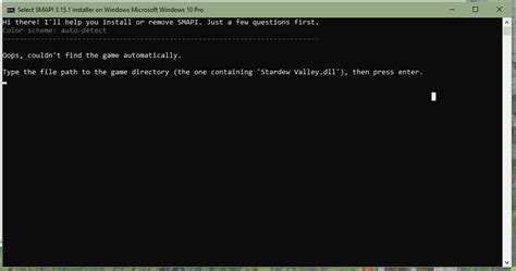 When I Try To Open The Windows Installation Thing For Smapi Ive