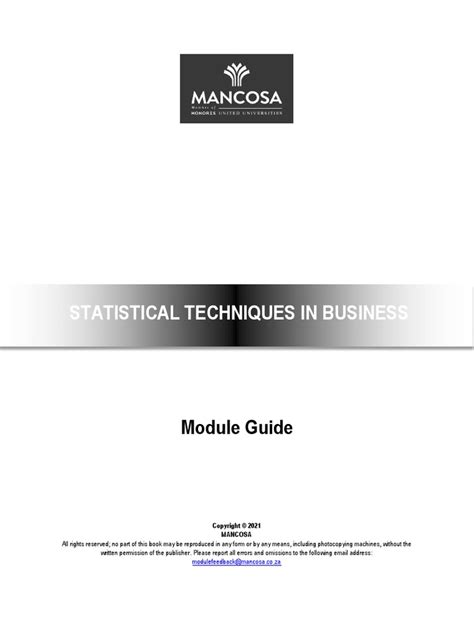 Statistical Techniques In Business Pdf Sampling Statistics