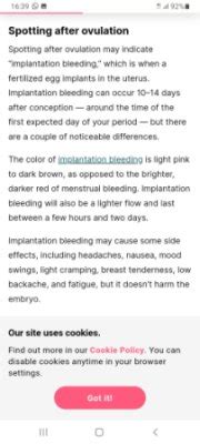 Is This Implantation Bleeding BabyCenter