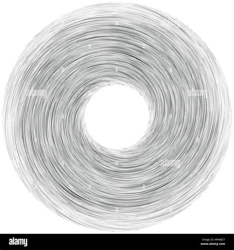 Detailed Twirl Spiral Element Whirlpool Whirligig Effect Circular