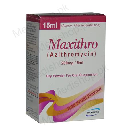 Maxithro 200mg5ml Suspension 15ml Medishoppk