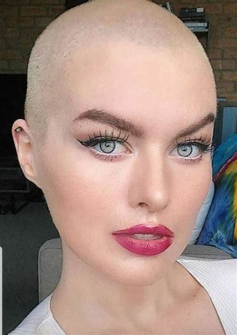Pin By Candace On Bald Women Shaved Head Women Woman Shaving Bald