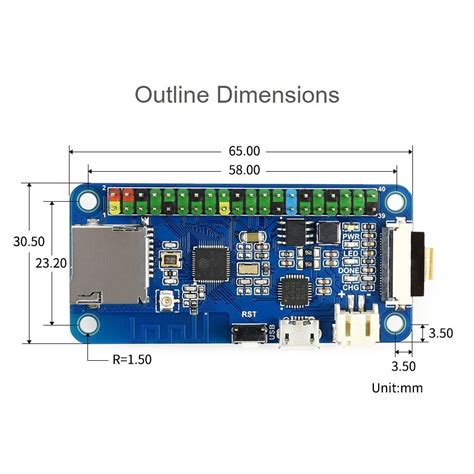 Waveshare Esp32 One Mini Development Board With Wifi Bt Camera