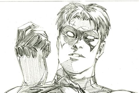 Greg Capullo Comic Art Sketch Batman Art Comic Art