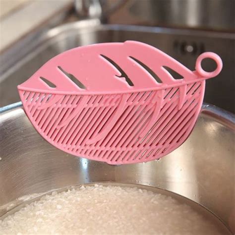 Leaf Shaped Strainer Easy Kitchen Tool Clip On And Strain Yinz Buy