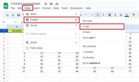 How To Freeze A Row In Google Sheets A Beginners Guide