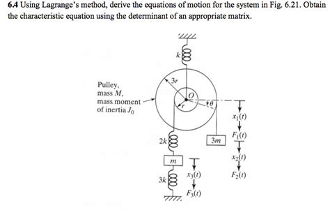 solved using lagrange s method derive the equations of
