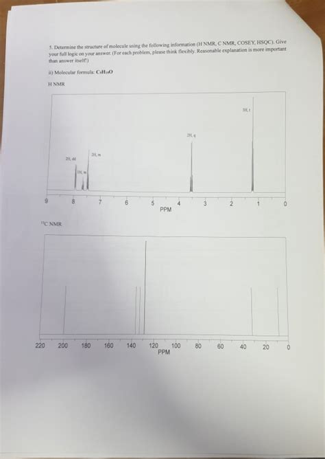 Solved Determine The Structure Of Molecule Using The Chegg