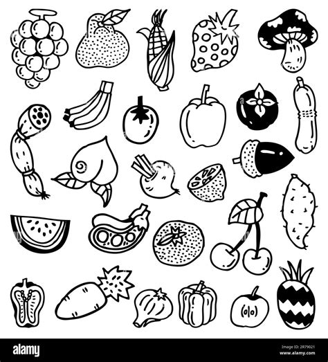 Corn Fresh Vegetable Sticker Stock Vector Images Alamy