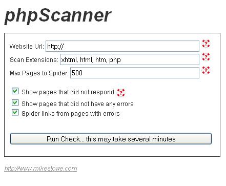 Php Scanner Crawl A Site To Find Php Errors Php Classes