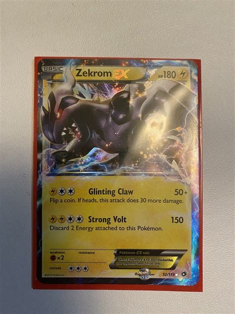 Mavin Pokémon Tcg Zekrom Ex Bw Black Star Promos Bw38 Holo Promo