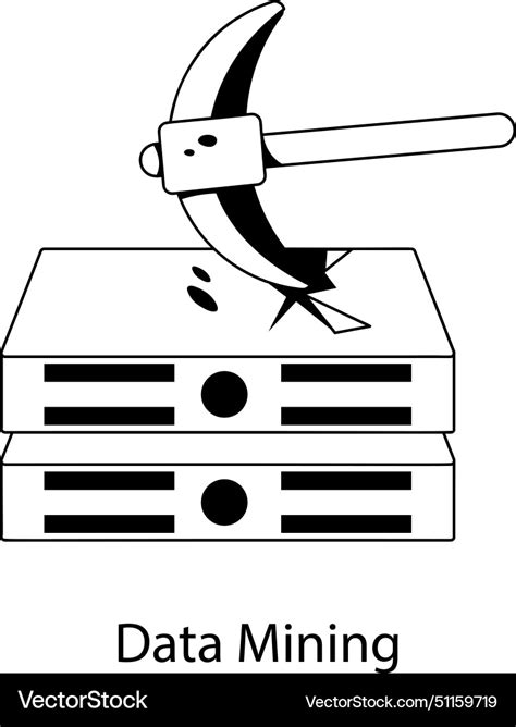 Data Mining Royalty Free Vector Image Vectorstock