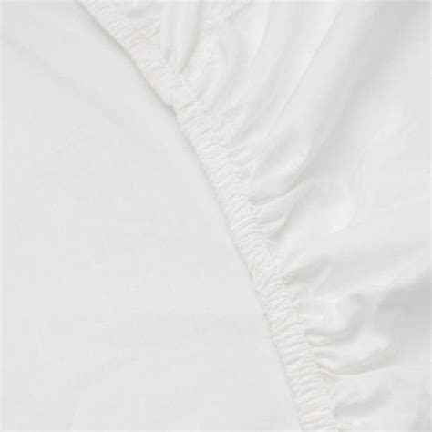 Cotton Percale Fitted Sheet White — Whitehouse And Continental Linen