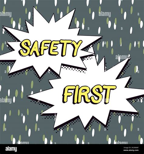 Text Showing Inspiration Safety First Word For Avoid Any Unnecessary
