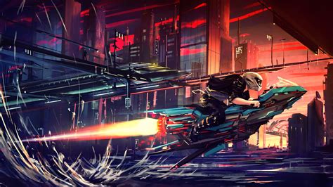 Cgi Cyberpunk Artwork Cyber Fan Art Science Fiction Sunset