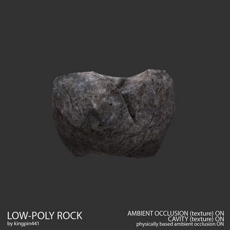 3ds Low Poly Rock