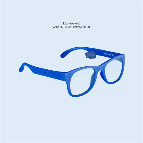 Jual Roshambo Screen Time Glasses Royal Blue Kacamata Anti Radiasi