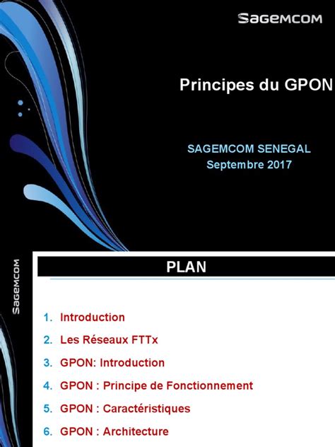 Formation Gpon Sagemcom Download Free Pdf Fiber To The X Networks