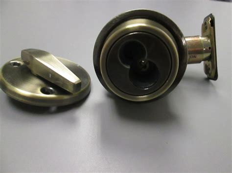 Schlage B563j Single Cylinder Deadbolt For Classroom Antique Brass Annes Hardware Surplus