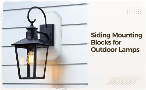 2 Pcs Vinyl Siding Mounting Blocks Light Mounting Blocks With Electrical Box Outdoor Siding