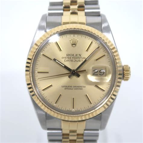 Rolex Watch Datejust 16013 Stainless Steel Yellow Gold Automatic