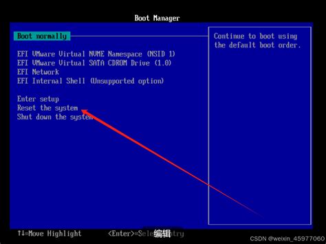 安装vmware时出现：efi network timeout解决方法 csdn博客