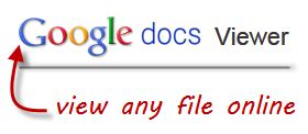 Read Or Embed Documents Online With Google Docs Viewer