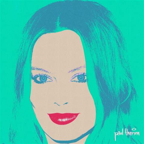 Margot Robbie Pop Art Portrait Aqua Artofit