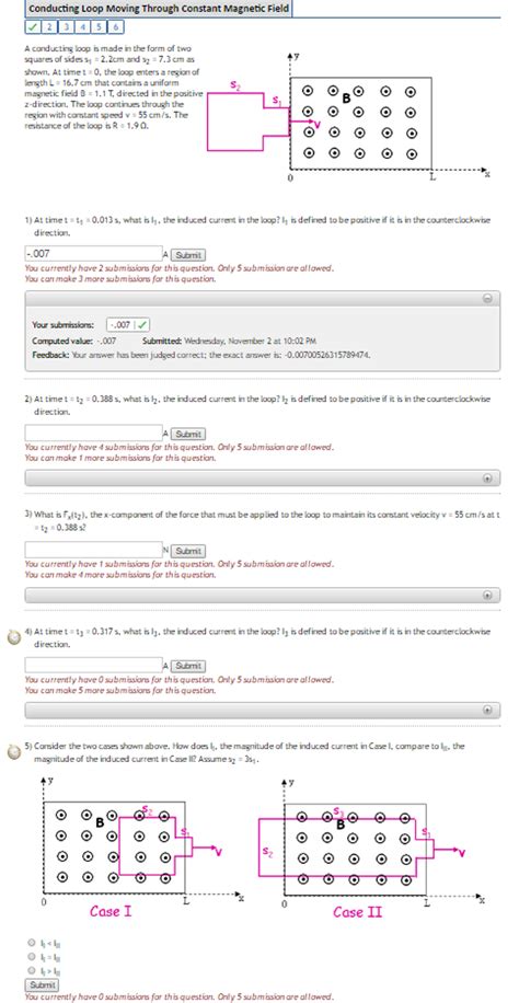 Solved A Conducting Loop Is Made In The Form Of Two Squares