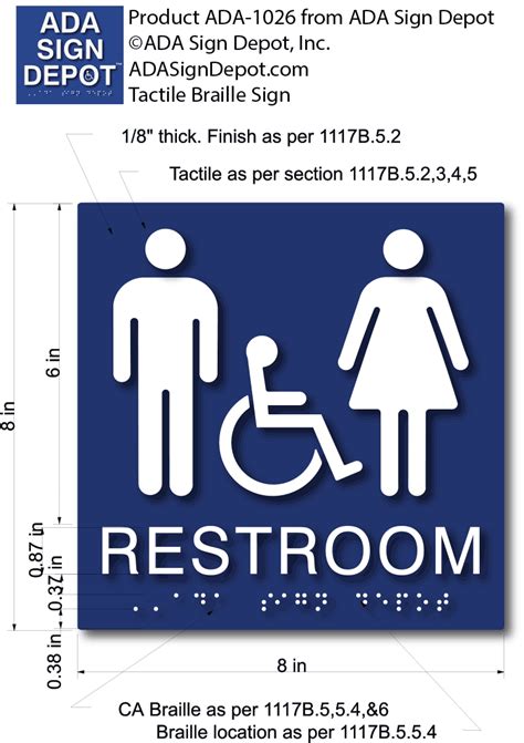 Unisex Wheelchair Accessible Restrooms Ada Signs Ada Sign Depot