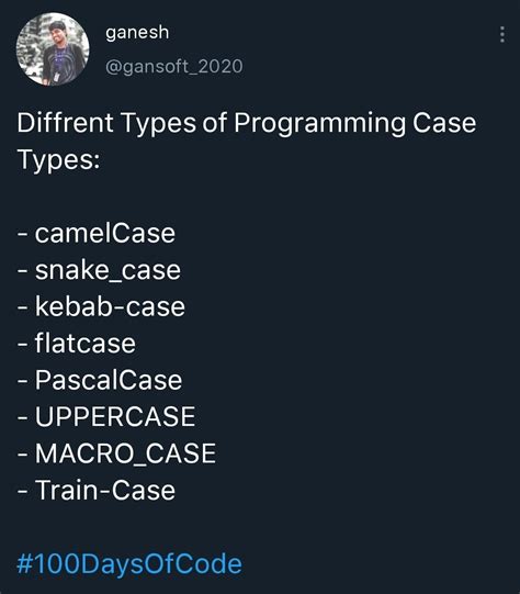 ☁ Ganesh Chikhalikar 🚀 On Linkedin Diffrent Types Of Programming Case
