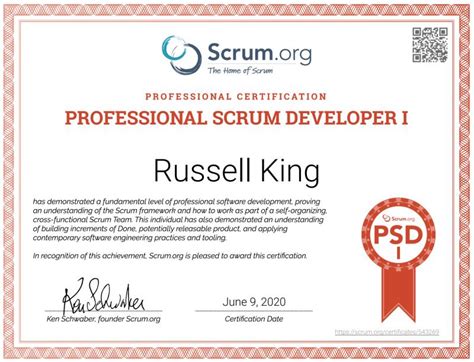 Russell King On Linkedin Just Passed Professional Scrum Developer Psd