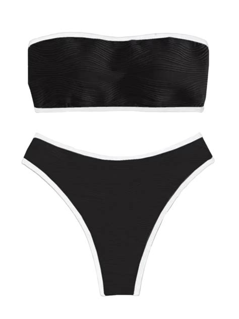 Contrasting Bikini Set Femboy Clothing Femzai