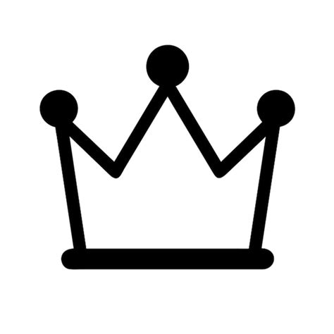 왕관 픽토그램 프리미엄 Ai 생성 벡터