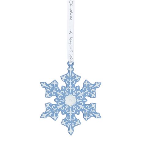 Christmas Snowflake Ornament In Blue The Well Appointed House