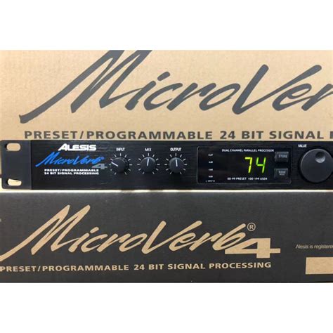 Alesis MicroVerb4 Digital MicroVerb4 and Multi-Effects Processor Audio ...