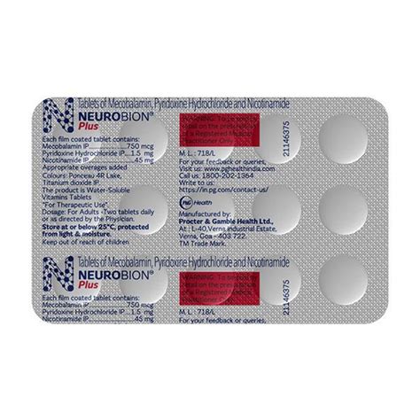 Neurobion Plus Tablet 15s Price Uses Side Effects Substitutes Netmeds