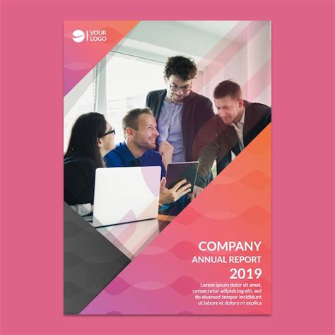 Corporate Annual Report Mockup Premium Psd