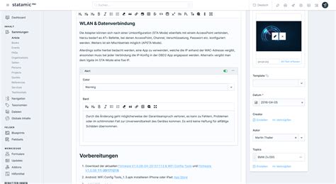 Statamic CMS für skalierbare und wertige Websites square root knowledge